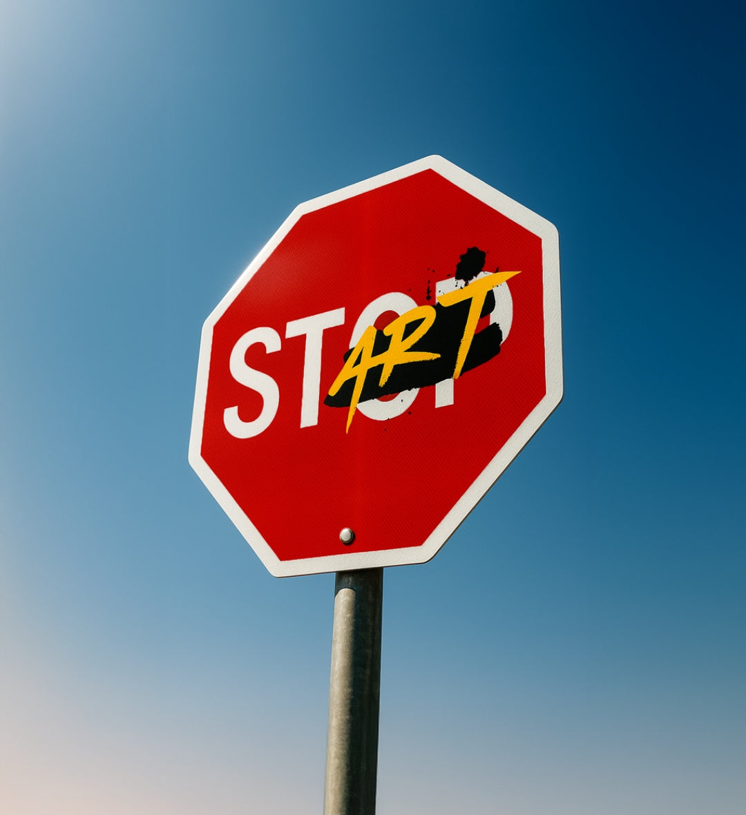 Buy Unique Start Stop Street Sign | Aesthetic Wall Decor